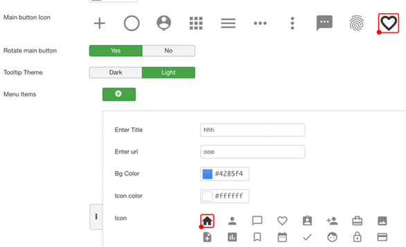 Simple Floating Buttons